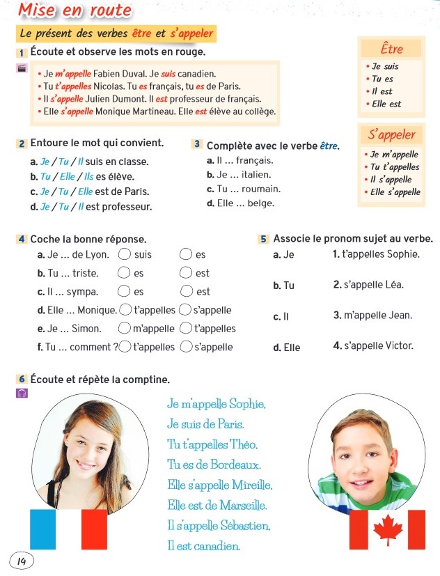 Le français utile: Le présent du verbe être