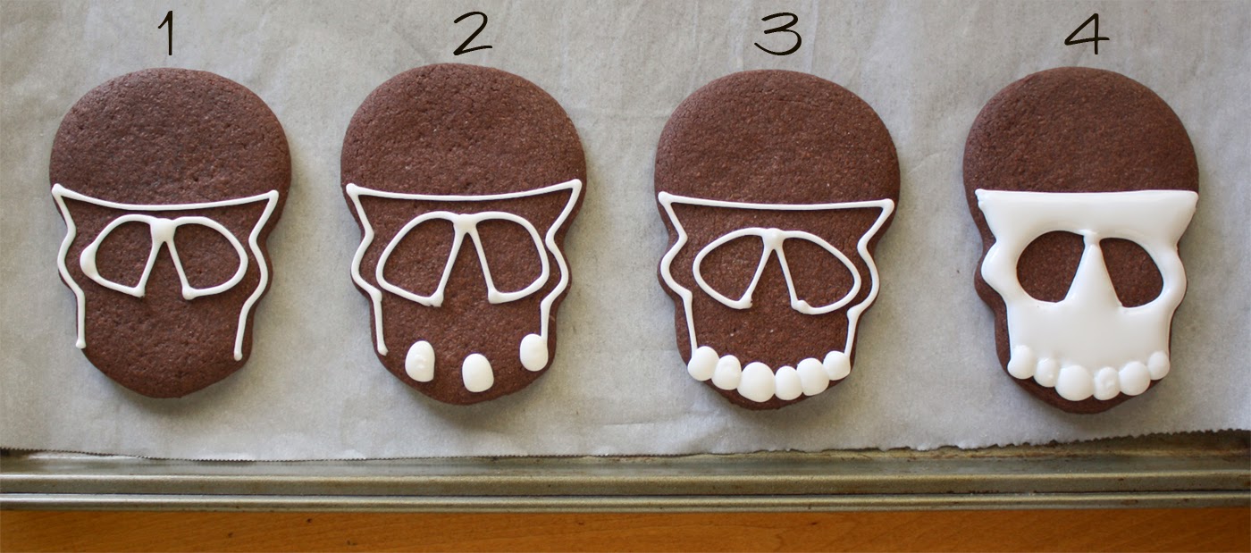 Brainy Skull Cookies Tutorial
