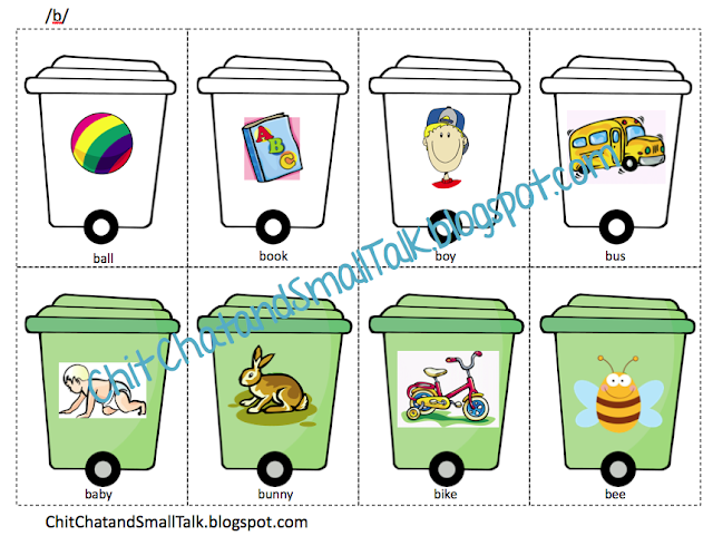 Chit Chat and Small Talk: Pick Up the Trash! Freebie for /p/, /b/ and /m/