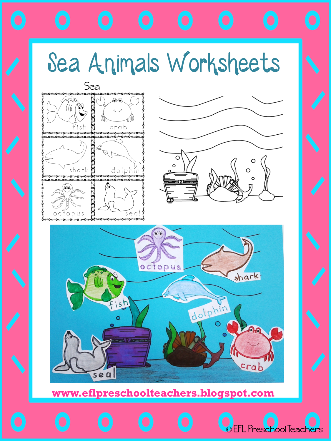 ESL/EFL Preschool Teachers: Sea Animals- Ocean Theme for Preschool ELL