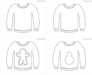Four Coloring: Free printable Sweater coloring pages for kids