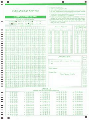 Contoh-contoh LJK SD,SMP,SMA Terbaru - Websiteedukasi.com