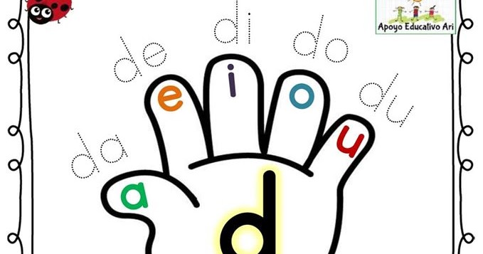 LA LETRA "D"CON SUS VOCALES.