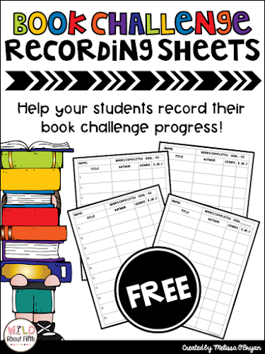 40 Book Challenge Book Whisperer Style - Freebie | Wild about fifth grade
