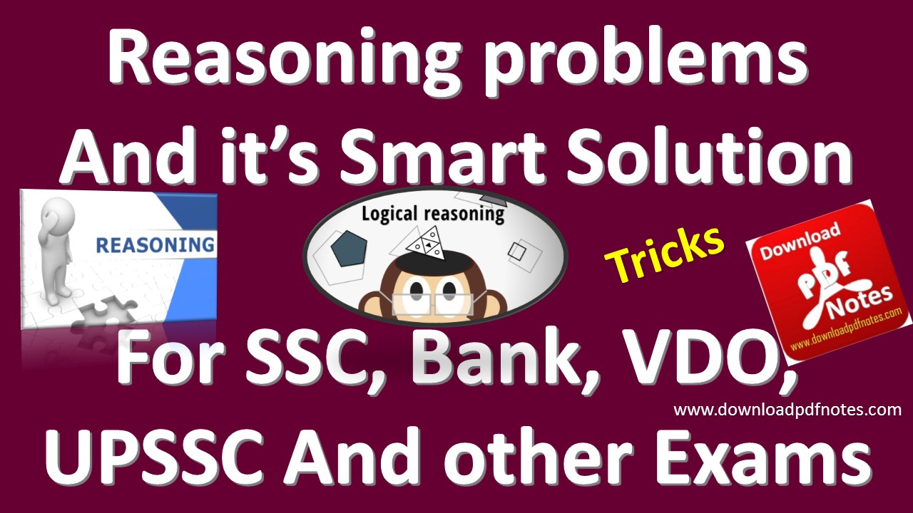 [pdf*] Free Toppers Reasoning Questions with Solution Handwritten Notes ...