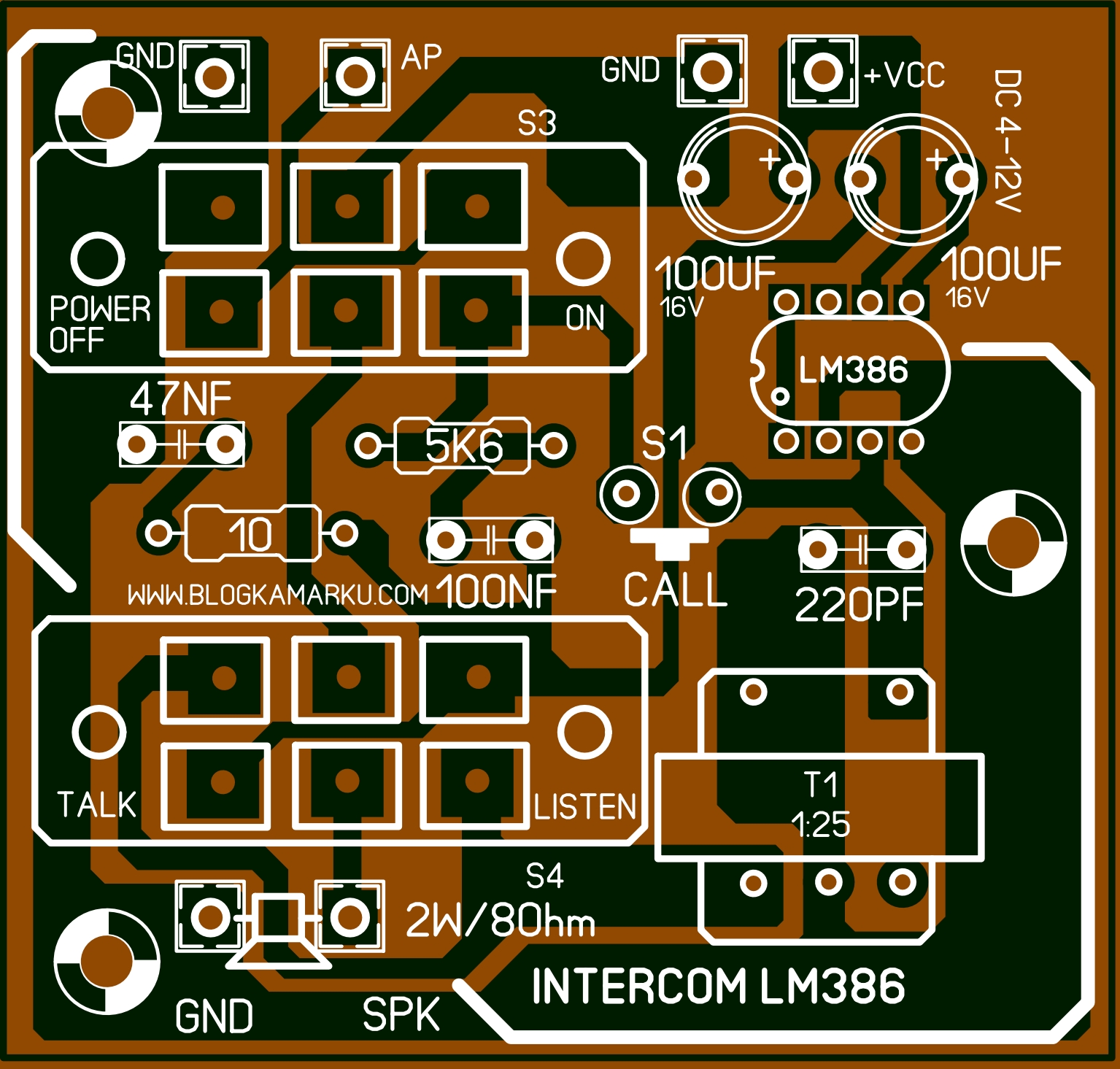 PCB Intercom Jaman dulu yang sudah cukup langka – BLOGKAMARKU