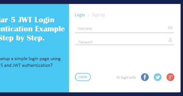 Angular 5 Jwt Login Authentication Examples Step By Step Angular