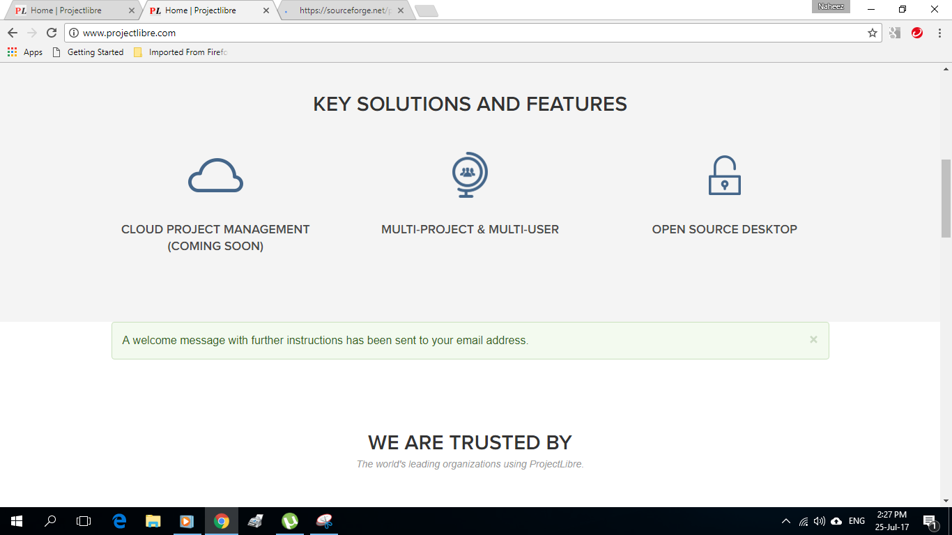 Naheez Thawfeeg's Blog: ProjectLibre