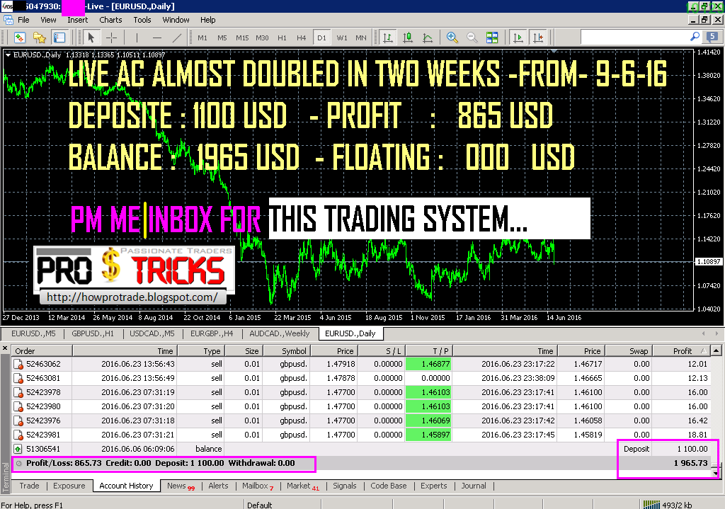 100% PROFIT ON EACH NEW ACCOUNT IN LESS THAN 20 DAYS - FOREX TRADING ...