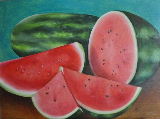 Mix'in up the Oils: WATERMELON STILL-LIFE