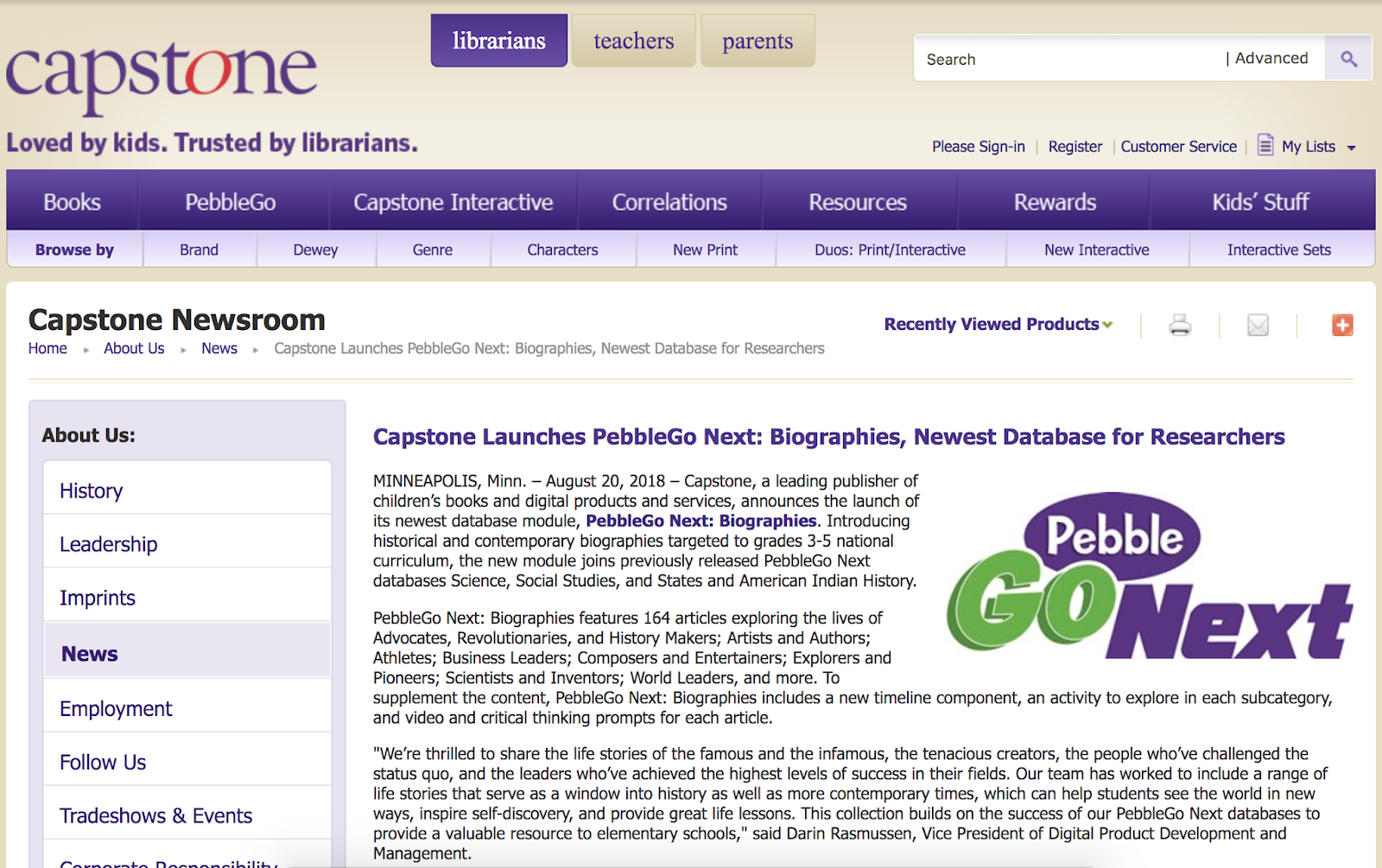 The Library Voice: The NEW PebbleGo Next Biographies From Our Friends ...