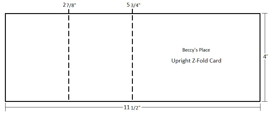 Beccy's Place: Tutorial - Upright Z-Fold Card