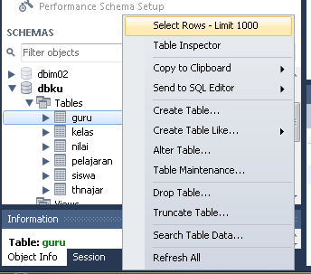 Insert Data ke dalam Tabel MySQL menggunakan MySQL Workbench ~ Digi ZED
