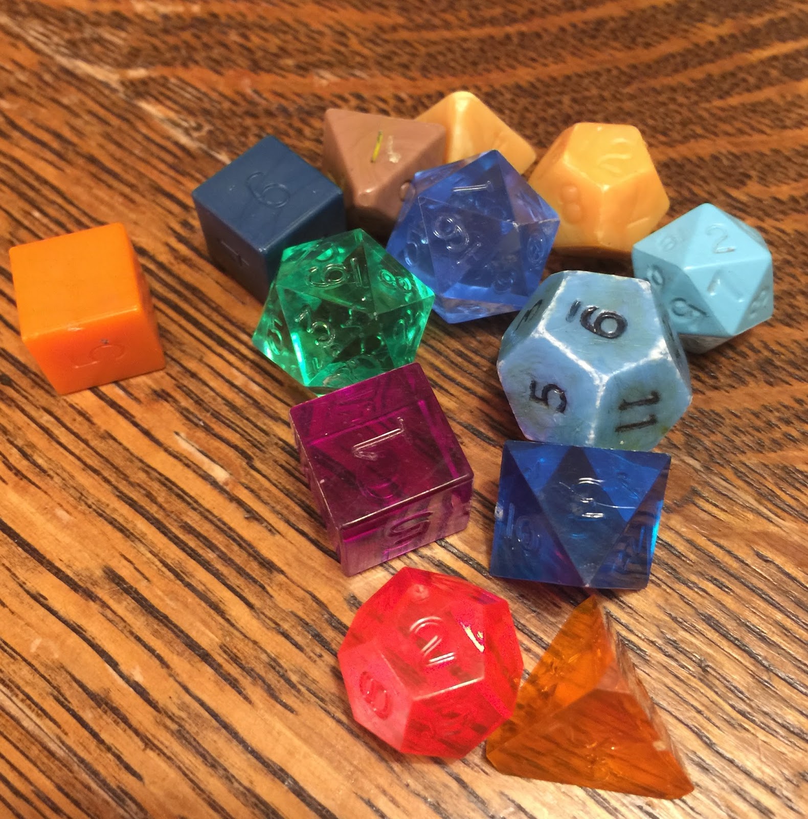 Battle Gaming One Dice Old School Clear Sharp Edged Dandd Rpg Dice
