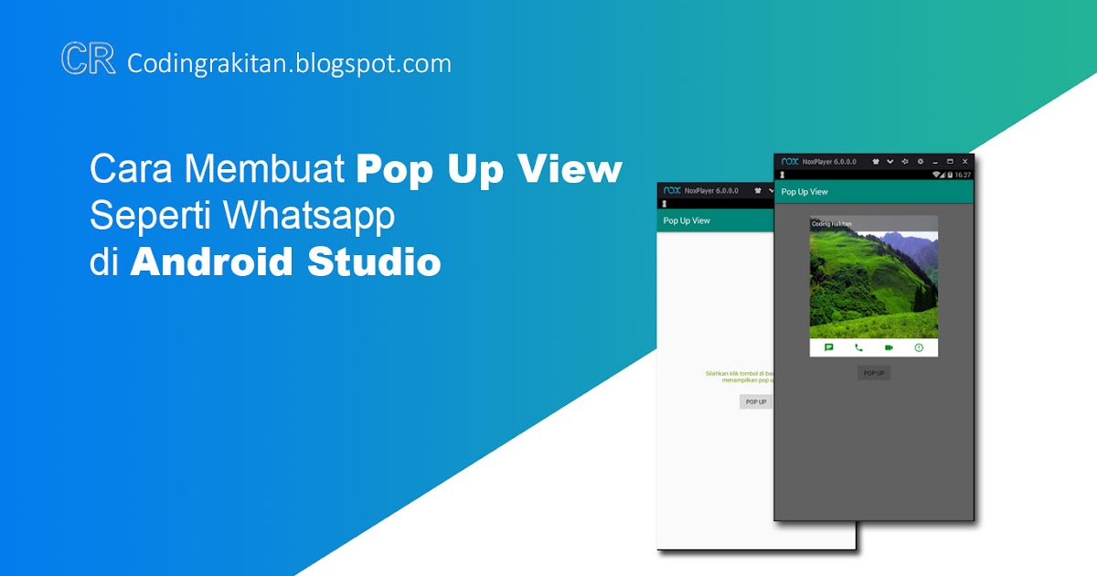 Cara Membuat Pop Up View Seperti Whatsapp di Android Studio ~ CODING ...