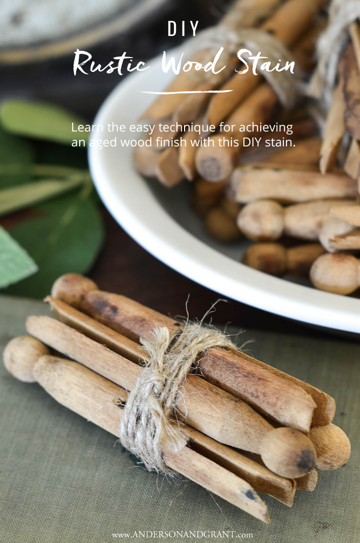 Easy Recipe for Rustic Wood Stain | anderson + grant