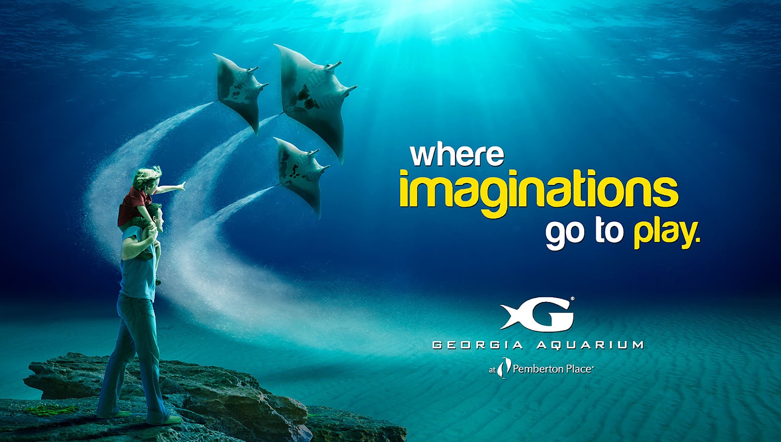 American Popular Culture: AD of Georgia Aquarium by Lutao Dong