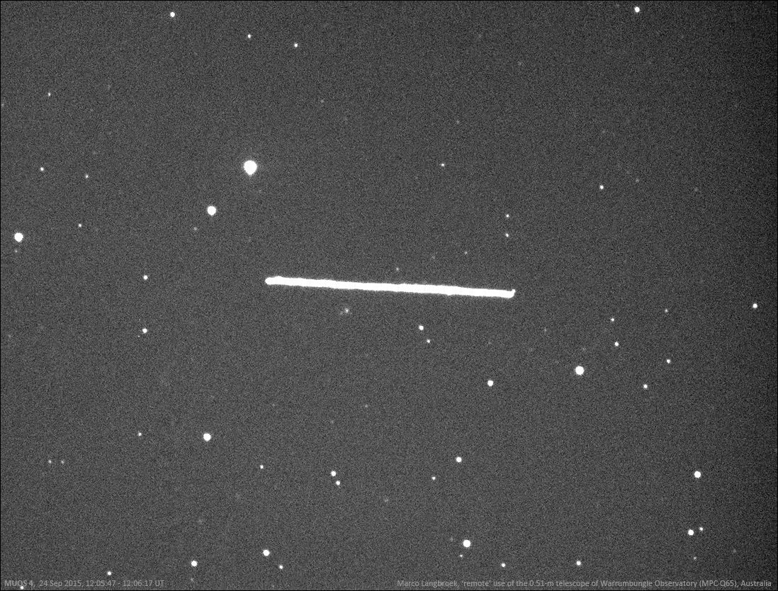 SatTrackCam Leiden (b)log: MUOS 4 at its 172 W check-out location
