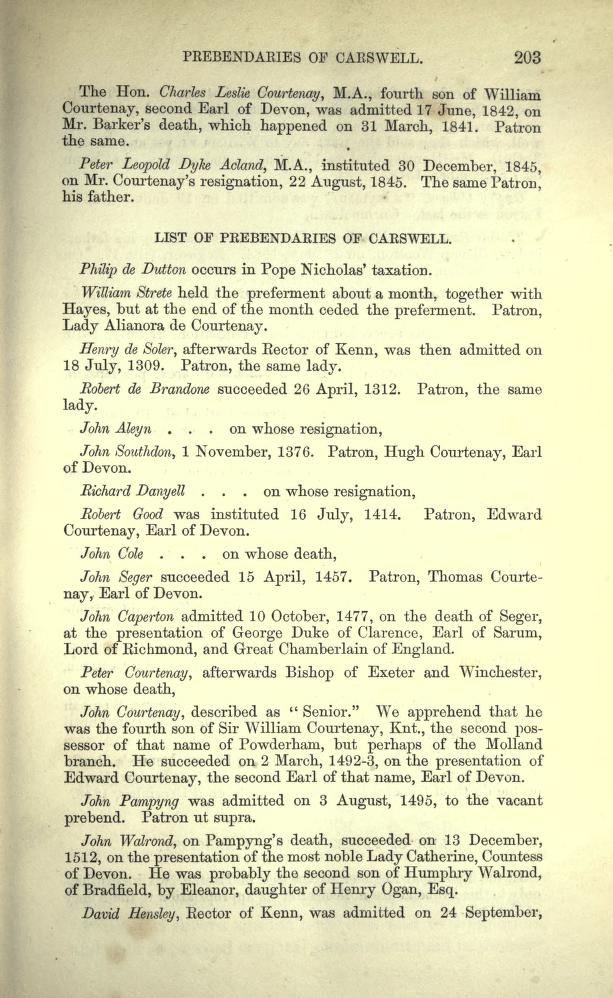 John Caperton in Exeter in 1477