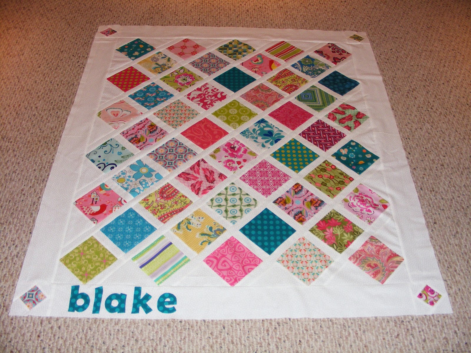 Coloradolady: Baby Girl Quilt ~ Baby Lattice Quilt Pattern