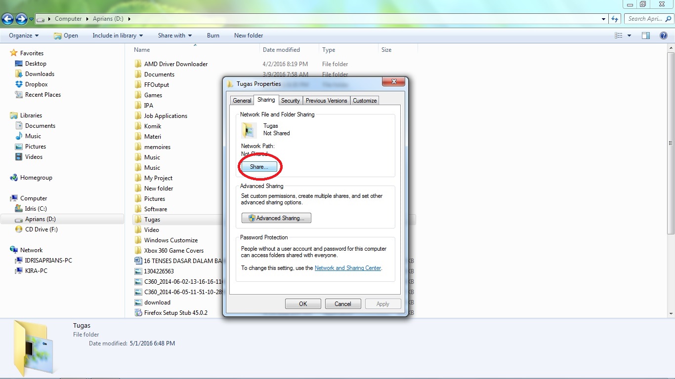 Cara Transfer File antar Komputer / Laptop dengan Kabel LAN ~ CreativeIDN