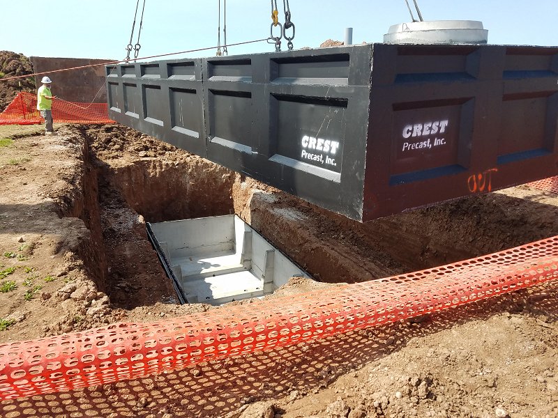Crest Precast Concrete: Precast Concrete Fire Protection Tank - Howards ...
