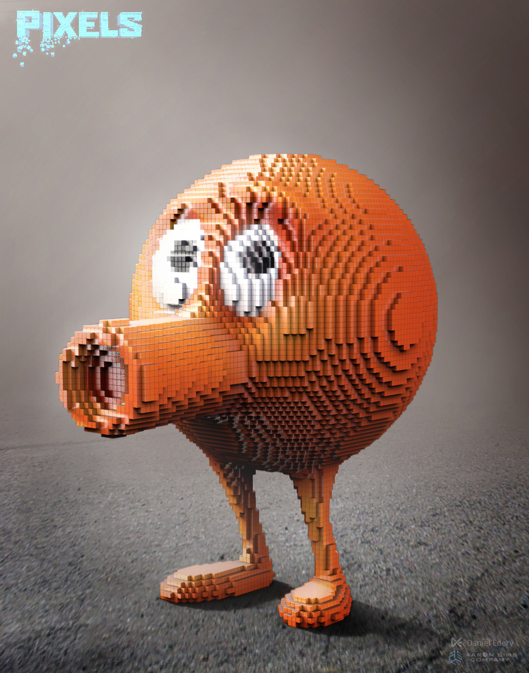 "Pixels" Creatures Were Almost Horrifying in Concept Art by Lamin ...