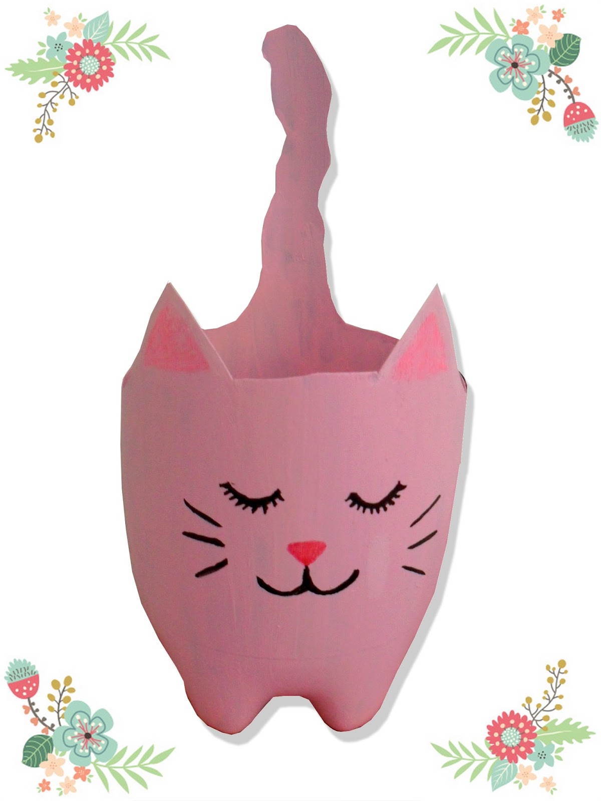 DIY #8 - Le joli cache pot chat! - Les Découvertes de Cécile BLOG