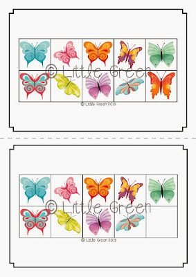 Little Green: Freebie Friday: Butterfly Ten Frames!