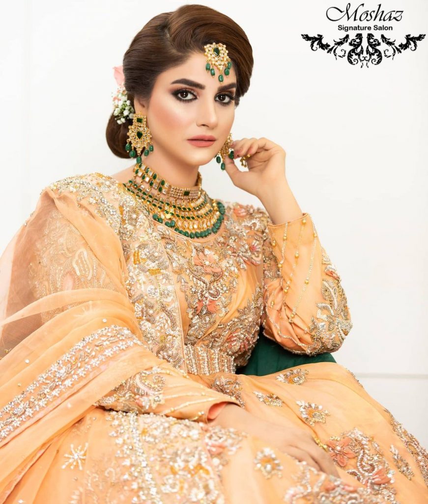 Aliya Ali Latest Bridal Shoot For Mohsaz Salon