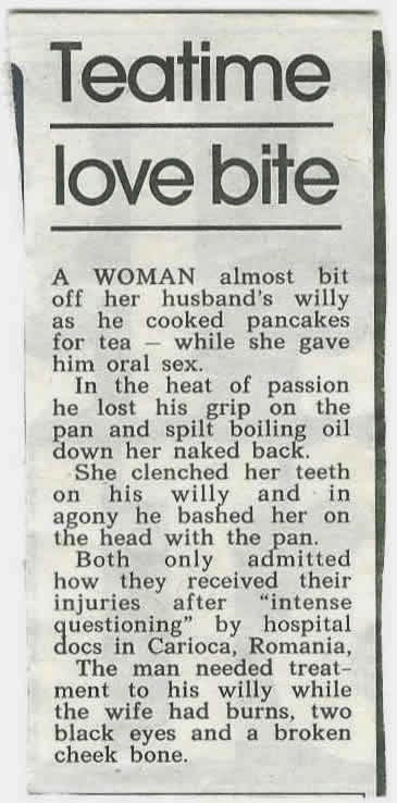 Newspaper stories - funny