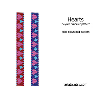 Lariata blog about handmade crafts and beading: FREE peyote pattern ...