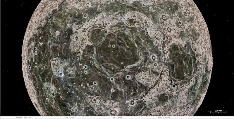 RUBENS Núcleo de Estudos da Lua: Mapa de Inclinação de Estruturas na ...