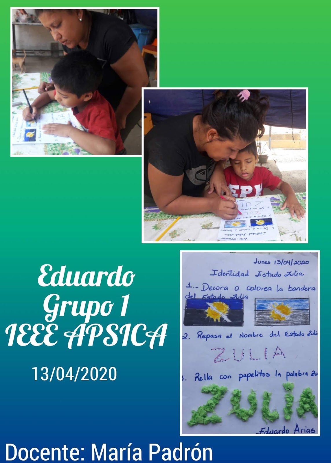 Y así gracias a la colaboración de la familia ellos cumplieron con su ...