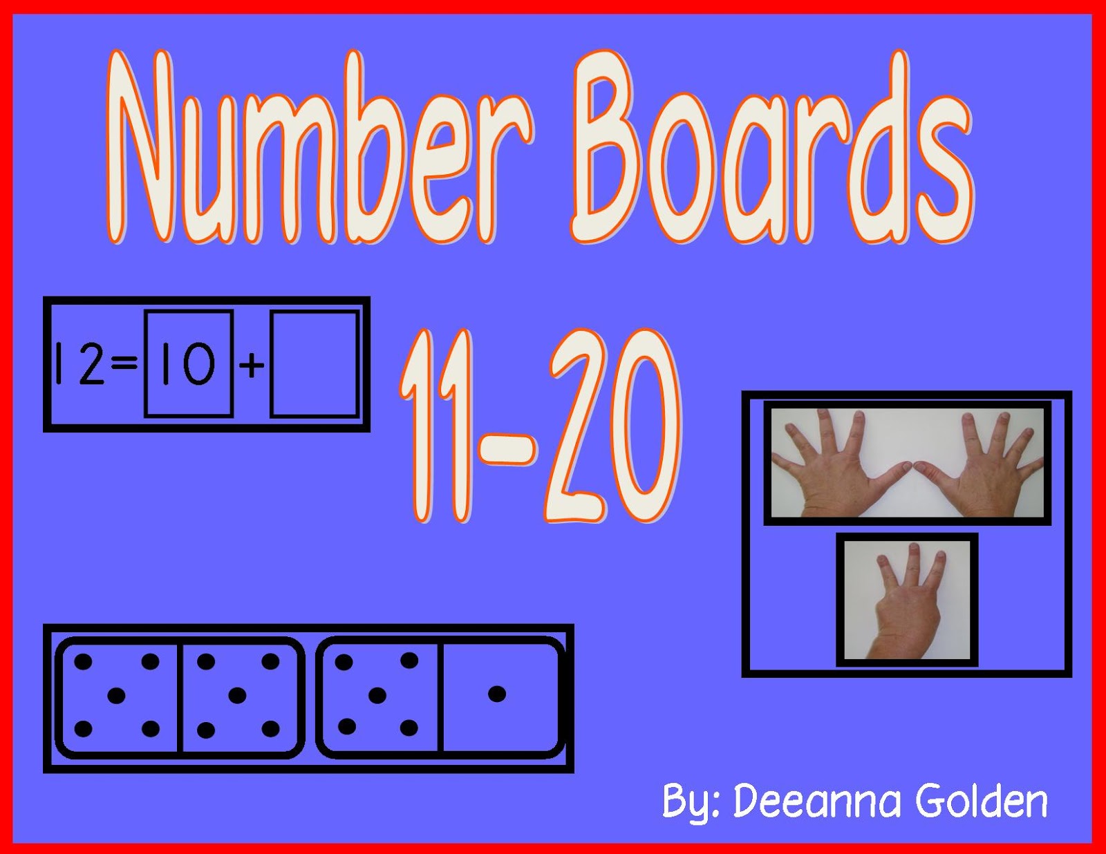 Golden Gang Kindergarten: Number Boards 11-20