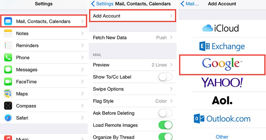 How to sync your Google account and contacts on Apple iPhone 7/iPhone 7 ...