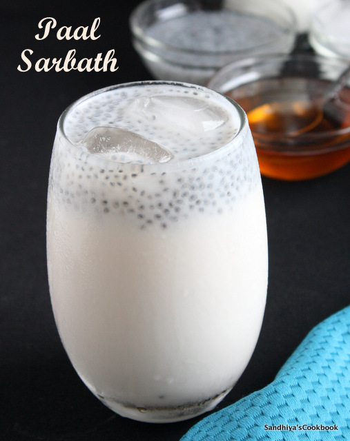 Sandhiya's Cookbook: Nannari Paal Sarbath | Milk Sarbath | Sarbath recipe