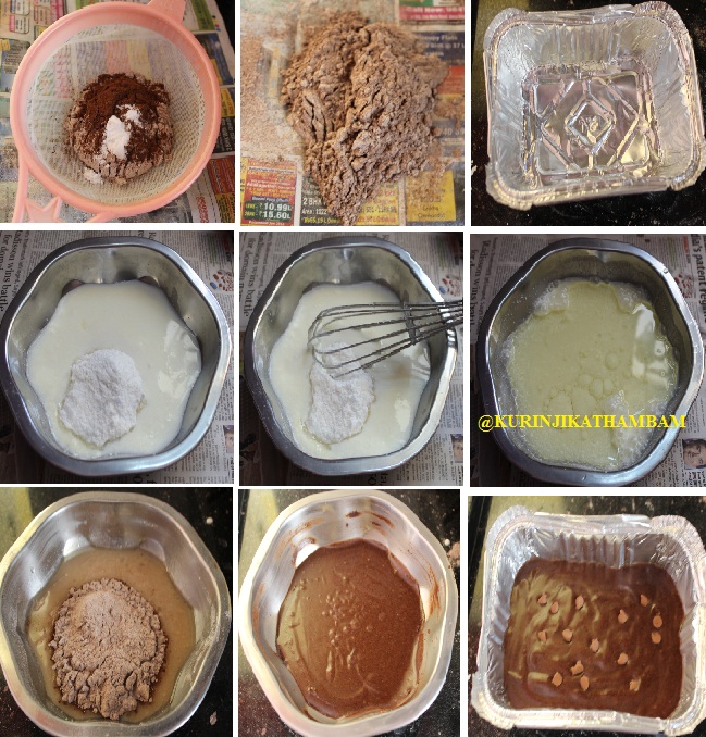 Eggless Ragi Chocolate Cake ~ Kurinji Kathambam