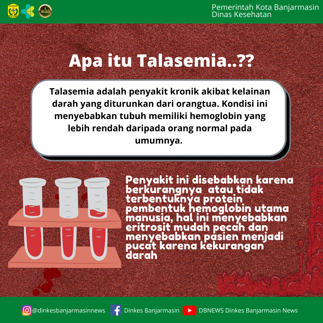 [DB-Info] : Hari Talasemia Sedunia 2021 - Dinas Kesehatan Kota Banjarmasin