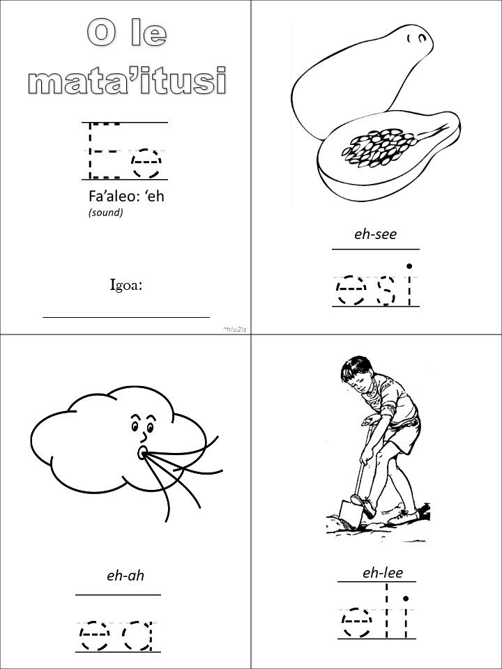 Samoan for Kids: Samoan Alphabet - Free, printable activity worksheets ... Samoan for Kids: Samoan Alphabet - Free, printable activity worksheets ...