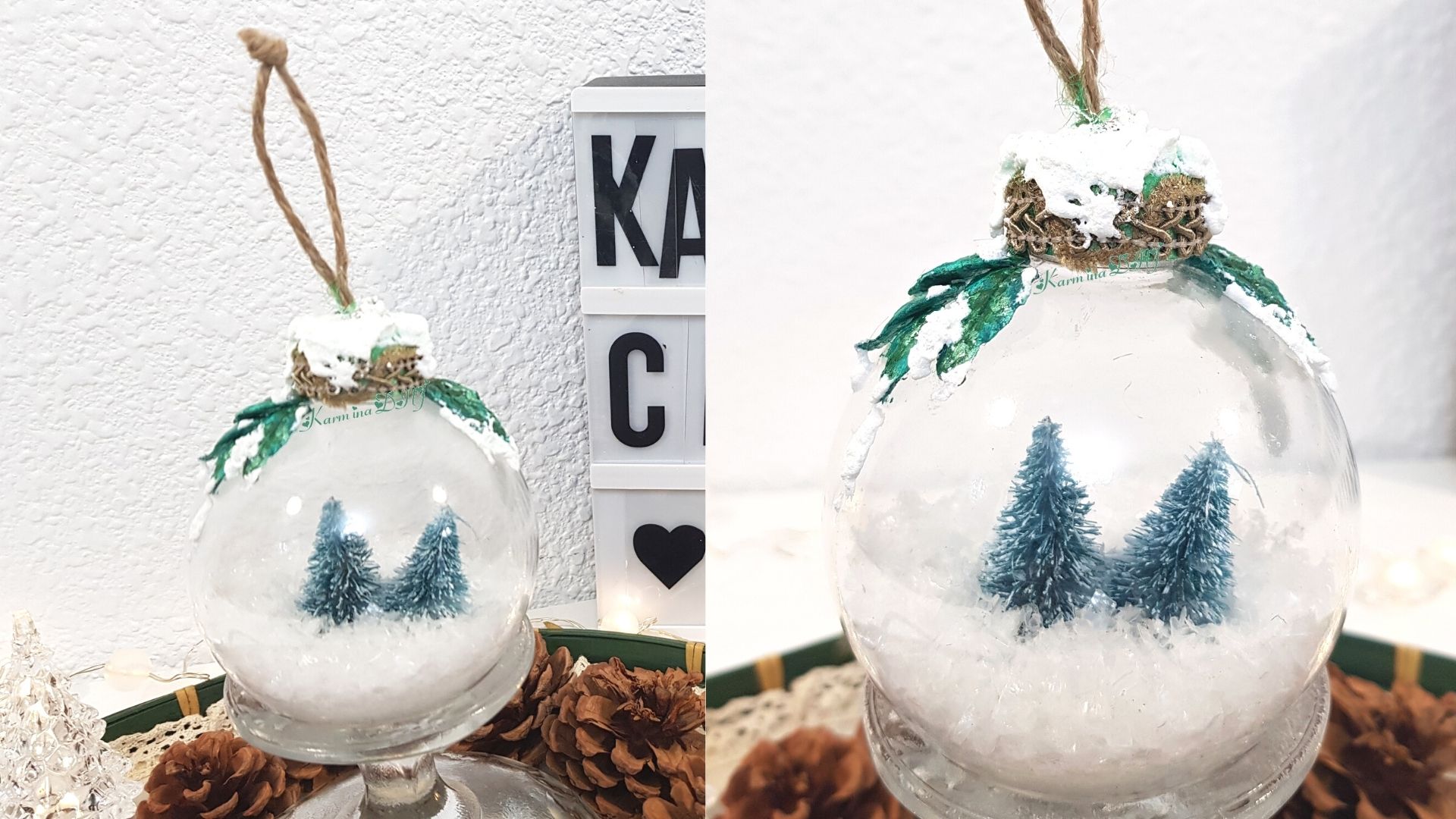 DIY, CÓMO DECORAR ESFERAS TRANSPARENTES FÁCILMENTE CON DISTINTOS ...