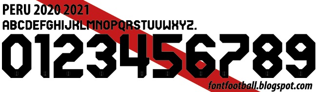 FONT FOOTBALL: Font Vector Peru National Team 2020 2021 kit