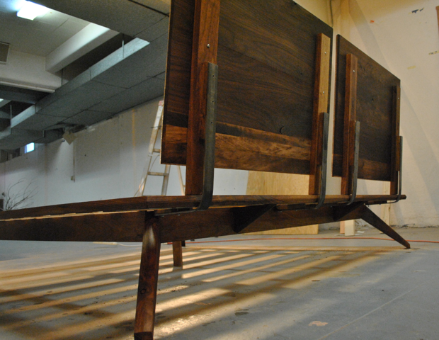 Furniture by Pete: Platform bed with angled legs