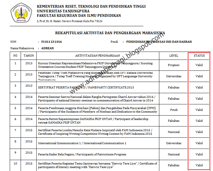 Tutorial Input SKPI || FKIP Untan - Adrean Berbagi