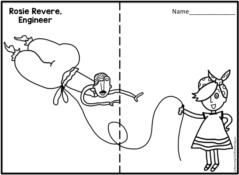 ROSIE REVERE, ENGINEER BOOK CRAFT ~ Book Units by Lynn