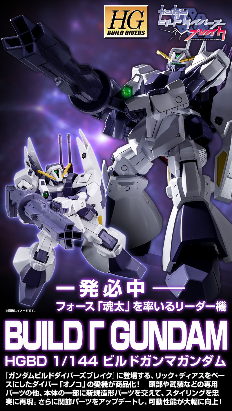 P-Bandai: HGBD:B 1/144 Build Gamma Gundam [REISSUE] - Release Info
