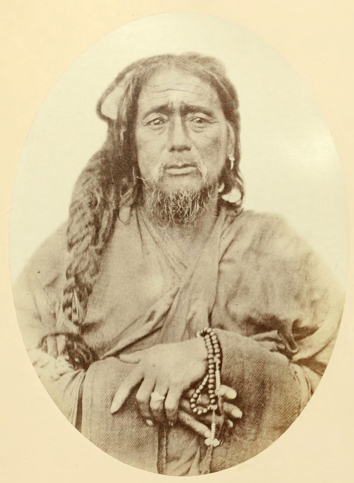 Lama (Buddhist Priest), Tibetan, Pemianchi, in Tibet - c1860's - Old ...