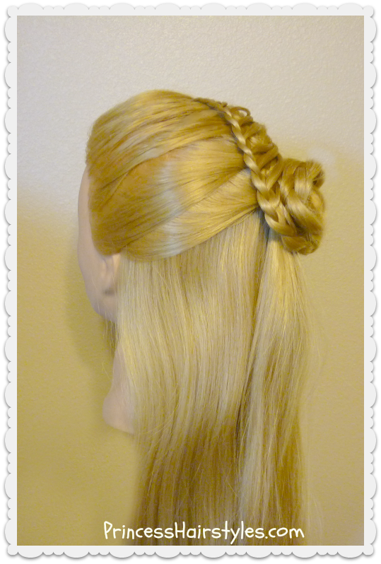 Cornucopia Braid Half up Hairstyle | Hairstyles For Girls - Princess ...