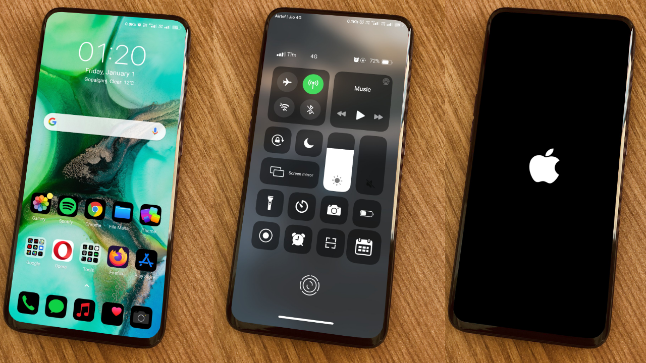 Best iOS Theme for MIUI 12 With Boot Animation in 2021 | iOS icon Black ...