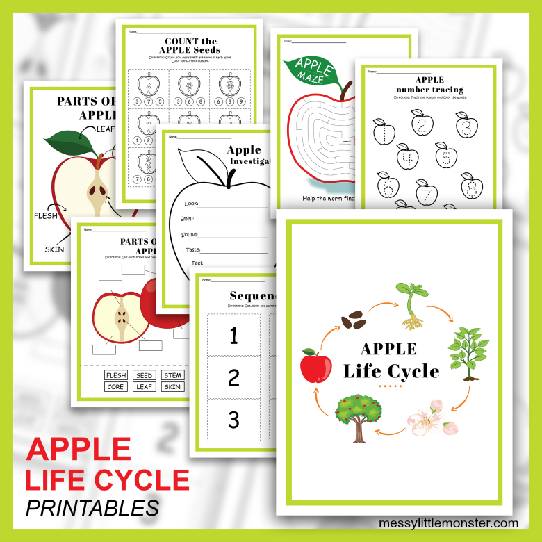 Awesome Apple Crafts and Activities - Messy Little Monster